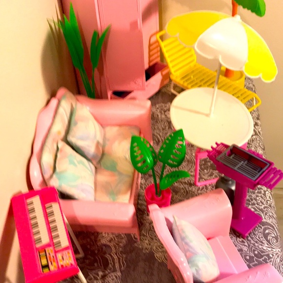 Mattel | Toys | Vintage Multi Piece Barbie And Furniture Bundle | Poshmark
